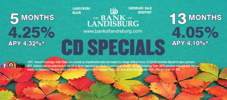 Welcome To The Bank Of Landisburg